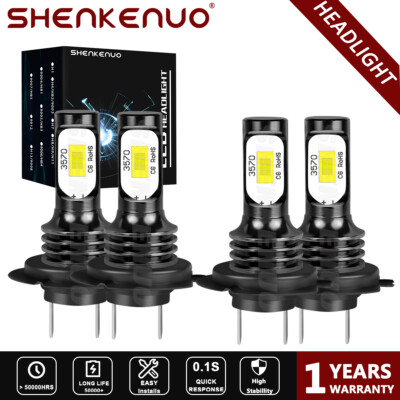 For Smart Fortwo 2008-2015 Bright 6000K LED Headlight Bulbs Hi & Lo ...