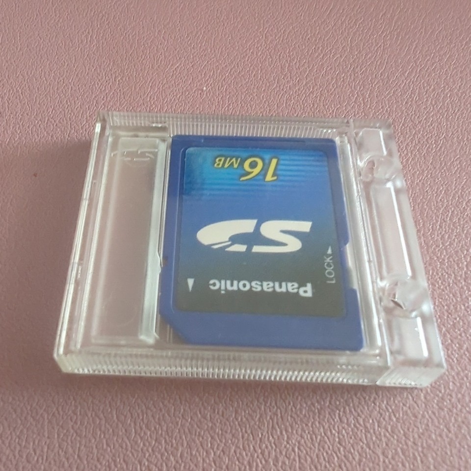 Panasonic Genuine 16MB SD Memory Card RP-SD0016B Made in Japan Rare ...