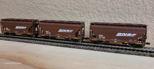 Lot Of 3 Atlas N-Scale ACF 2-Bay Hoppers BNSF Railway | eBay