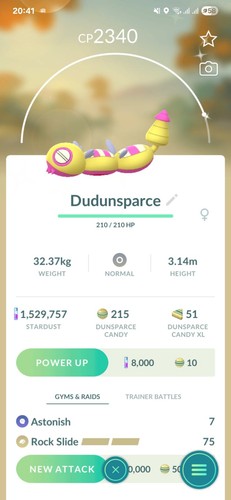 Pokemon Shiny Dundunsparce ( Two - Segments ) ( Dunsparce Evolution ...