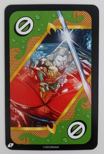 2022 UNO Ultimate DC Card Aquaman Green Skip Card | eBay