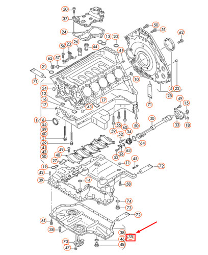 NEW AUDI A6 C6 ENGINE OIL SUMP LOWER PART 07L103602J OEM NO DUTY TO 🇺🇸 ...