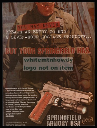 2005 SPRINGFIELD ARMORY 1911 Pistol PRINT AD Original Paper ...