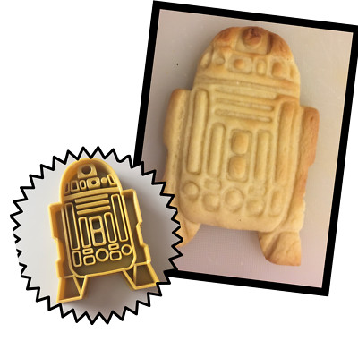 R2D2 Star Wars Droid 3D Printed Cookie Cutter Stamp Baking Biscuit ...