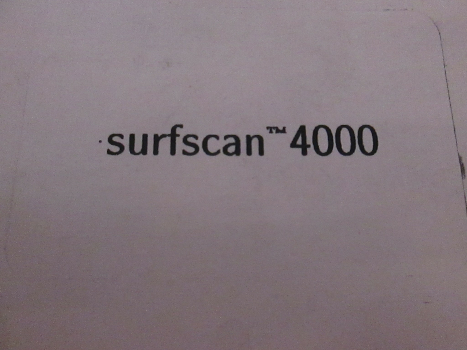 Tencor Instruments Surfscan 4000 User's Manual, 074756, Used | eBay