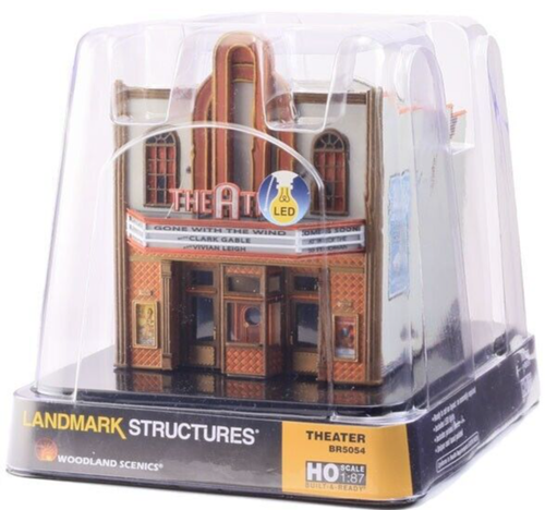 Woodland Scenics HO Scale ~ New Built & Ready ~ Theatre ~ With LEDs ...