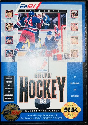 NHLPA Hockey '93 (Sega Genesis, 1992) Complete CIB 14633071412| eBay