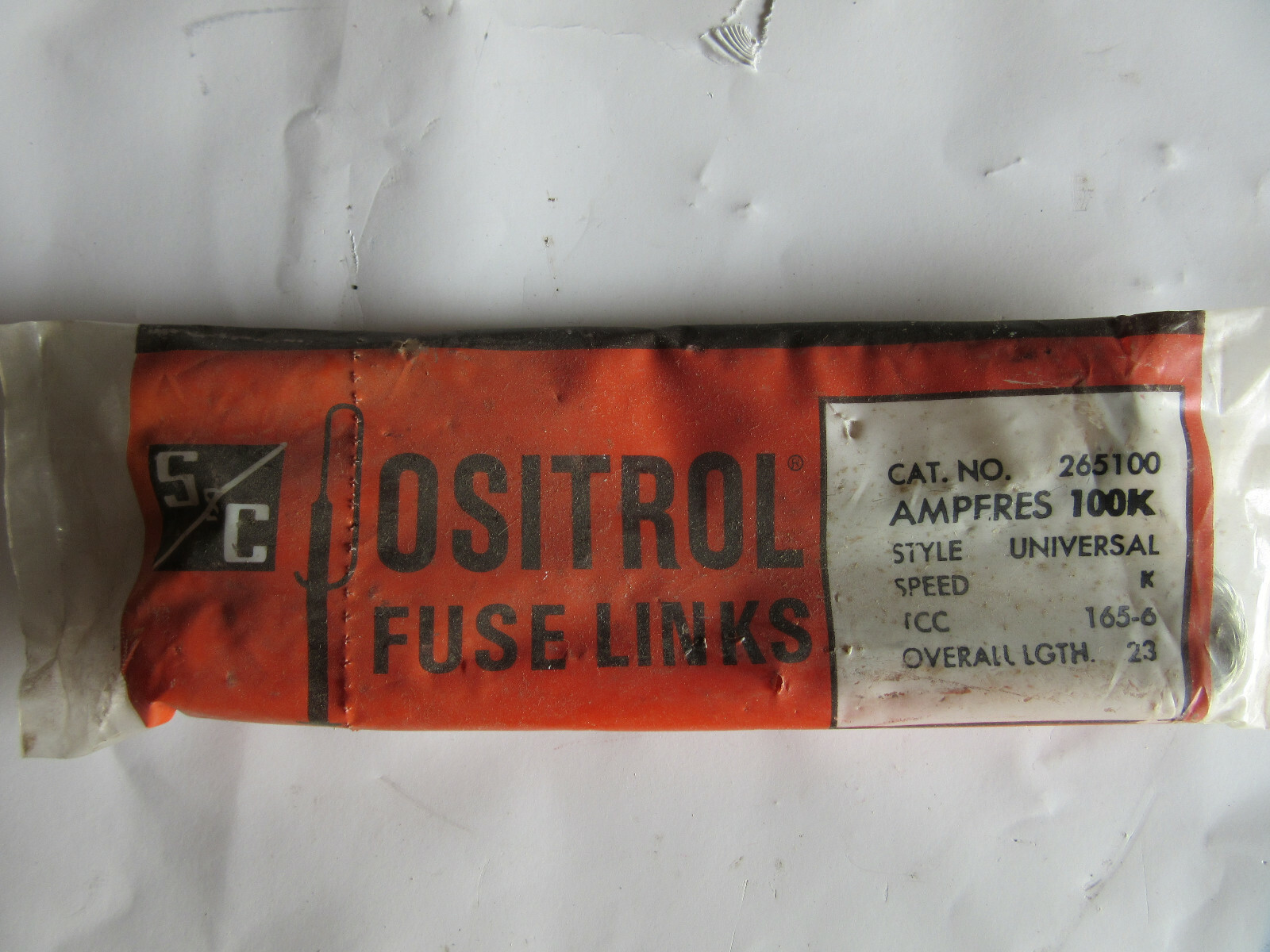 S&C Positrol Fuse Links 265100 Universal Speed K 100 Amp for sale ...