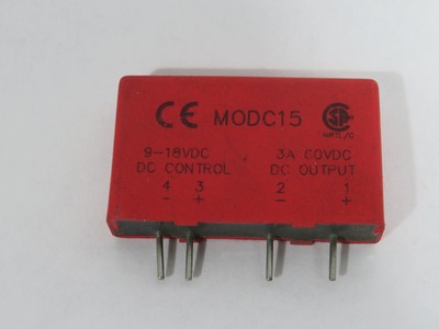 Crydom MODC15 I/O Digital Output Module 9-18VDC Control 3A@60VDC Output ...