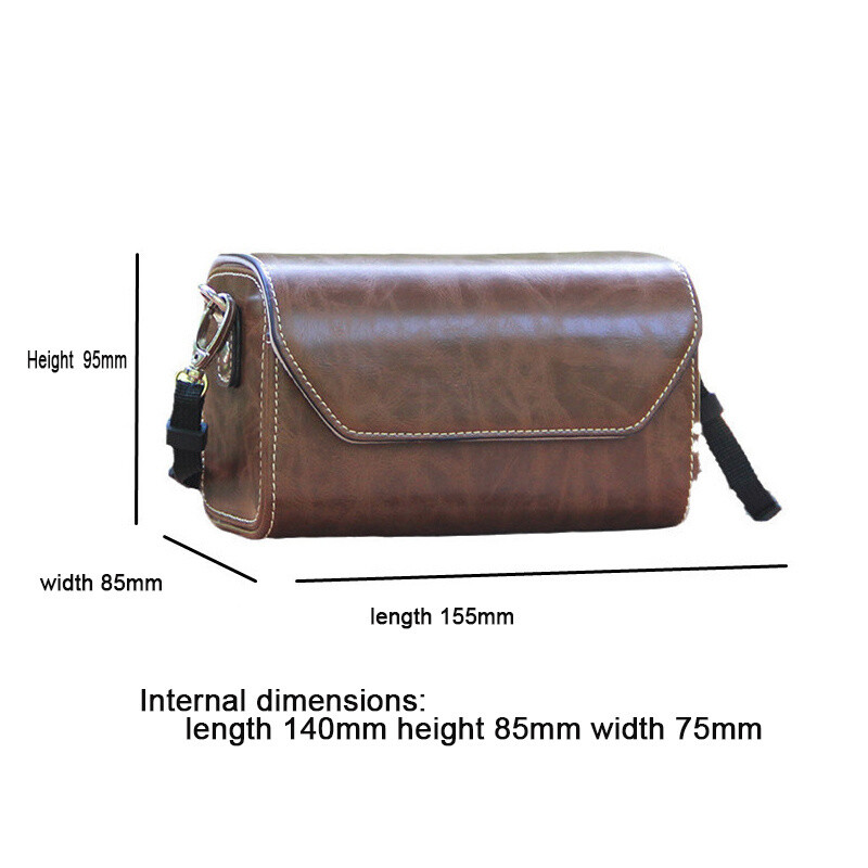 Leather Camera Bag Cover For Nikon J1 Leica D-LUX Canon G5X Fujifilm ...