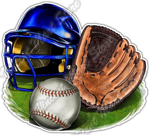 Fastpitch Equipment Baseball Glove Pitcher Car Bumper Vinyl Sticker ...
