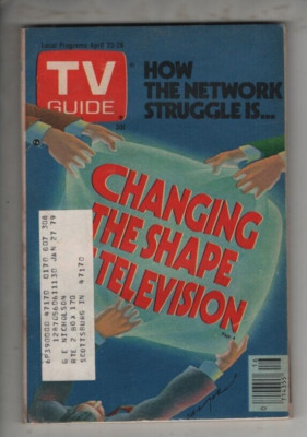 TV GUIDE 1978 April 22-28 Changing The Shape Of Television Ringo Starr ...