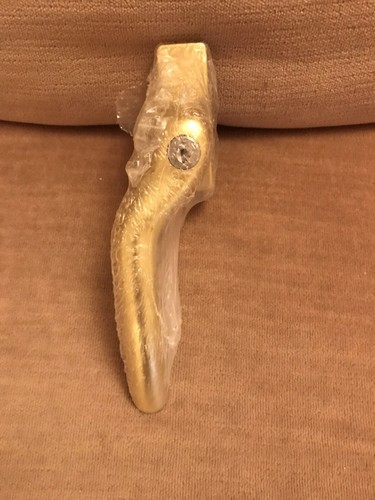 SATIN GOLD TOKYO OFFSET CRANKED LH LOCKING ESPAG WINDOW HANDLE WITHOUT ...