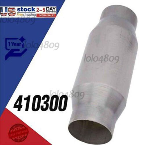 USA 3" Universal Catalytic Cat Converter High Flow Stainless Steel ...