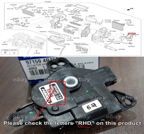 OEM Temperature Actuator Hyundai Azera 11-17 Santa Fe (Sport) 13-18 ...