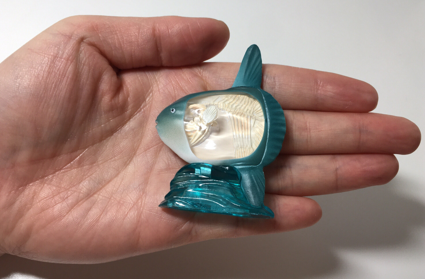 TAKARA TOMY Kaiyodo Japan Ocean Sunfish Mola Mola W/skeleton Fish ...