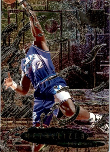 1996-97 FLEER METAL KARL MALONE METALLIZED UTAH JAZZ #225 NM | eBay