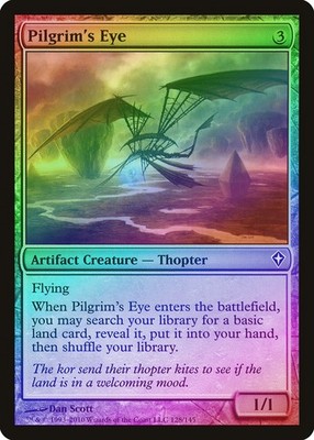 Pilgrim's Eye FOIL Worldwake HEAVILY PLD Artifact Common MAGIC MTG CARD ...