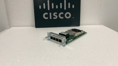 CISCO NIM-4MFT-T1/E1 4 Port T1/E1 Multiflex Trunk Voice/WAN Card Clear ...