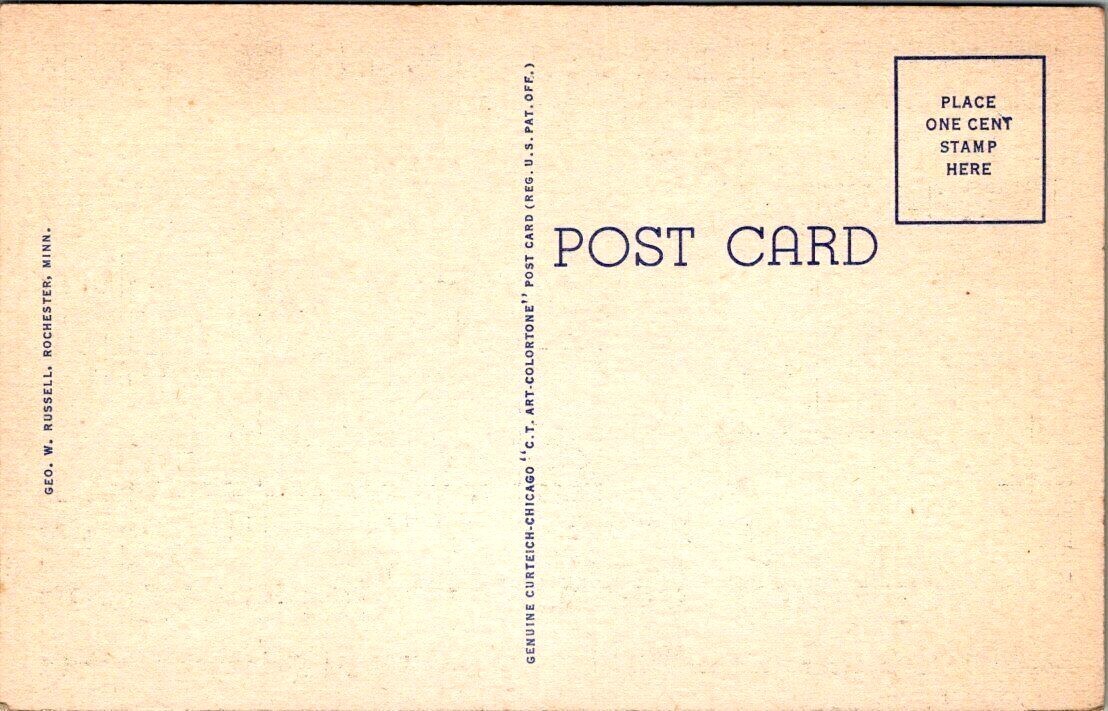 Postcard Rochester Minnesota Greetings Large Letter 1940s Unposted | eBay