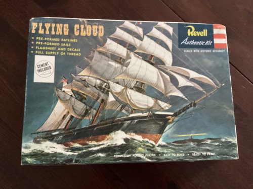 VINTAGE 1956 REVELL PLASTIC MODEL KIT FLYING CLOUD SHIP # H-344. Open Box. | eBay