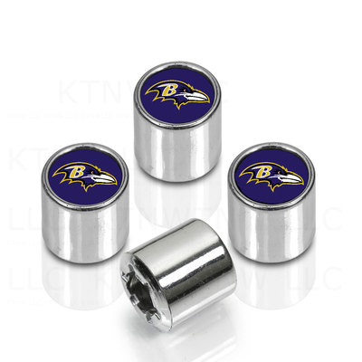 New NFL Baltimore Ravens Car Truck Chrome Finish Tire Valve Stem Caps ...
