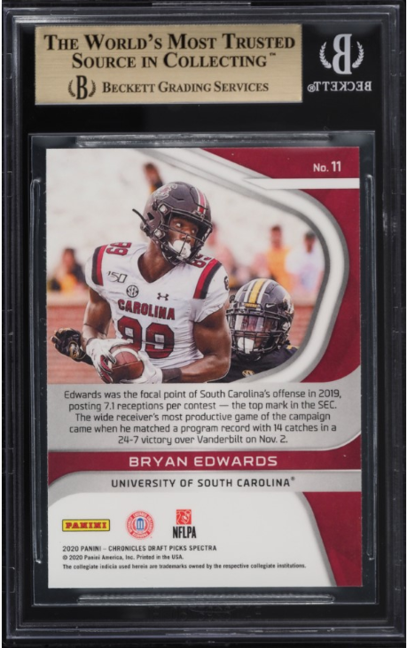 2020 Panini Chronicles Draft Picks - Spectra Draft Picks Bryan Edwards ...