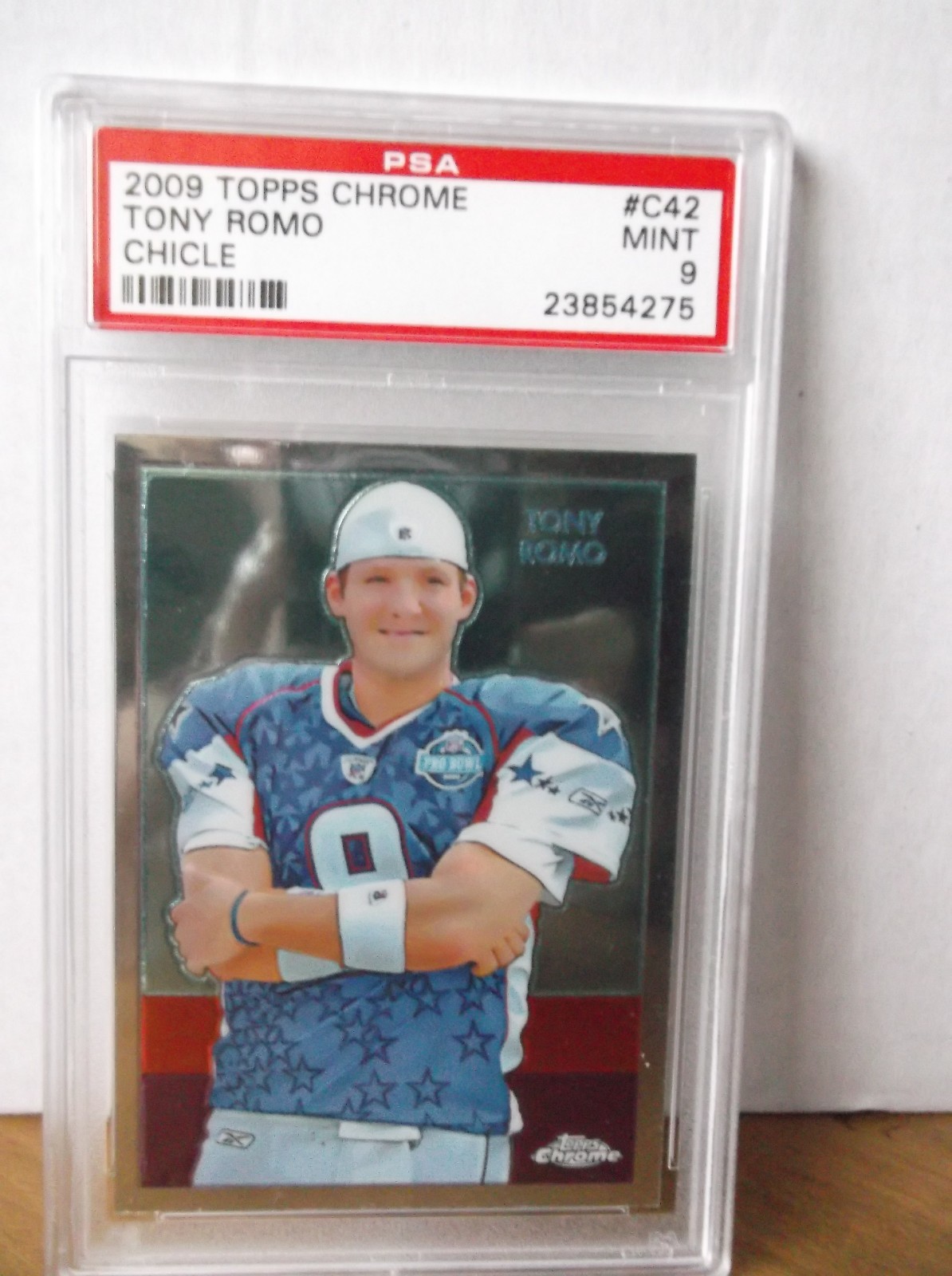 2009 Topps Chrome CHICLE #C42 - TONY ROMO - PSA 9 Mint - Dallas COWBOYS ...