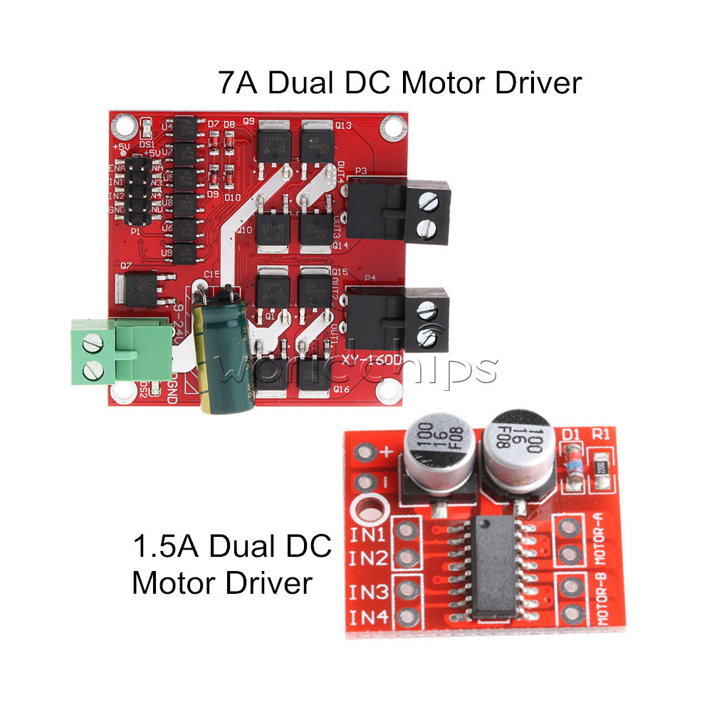 7A 160W Dual DC Motor Driver Module 1.5A Dual DC L298 XY160D PWM Speed ...