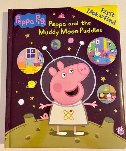 Peppa Pig and the Muddy Moon Puddles First Look and Find Book toddlers ...