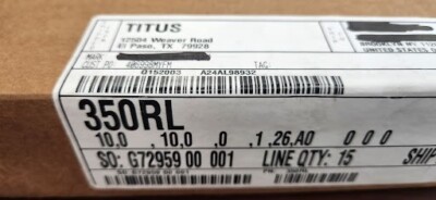 $26.99!! NEW TITUS Return Grille 350RL 10x10 $26.99!! Fire Sale!! H@T ...