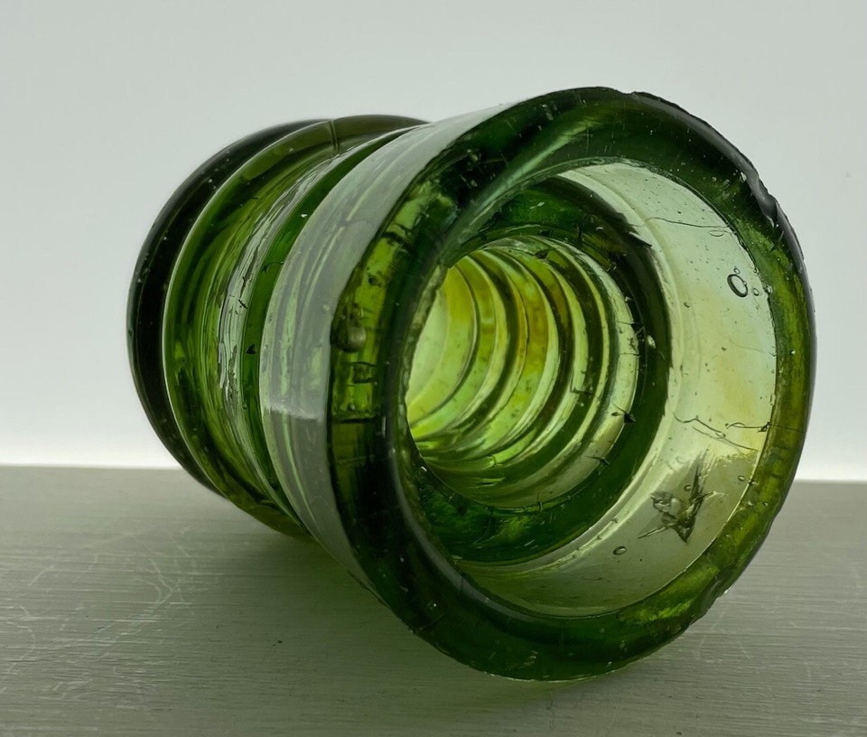 Excellent Condition Star Embossed Glass Insulator | eBay