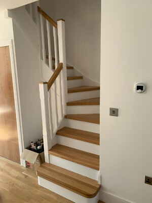 13 stairs oak cladding - system2 - oiled treads and white mdf risers ...
