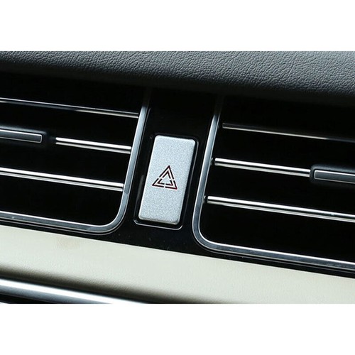 Silver 1PCS Aluminum Console Warning Light Sticker Fit For Land Rover ...