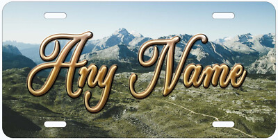 Mountain Hiking Travel Any Name Personalized Novelty Car License Plate ...