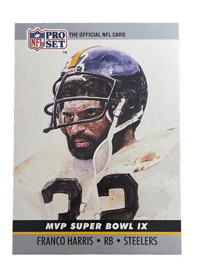 Excellent: Vintage 1990 PRO SET MVP Franco Harris Pittsburgh Steelers ...