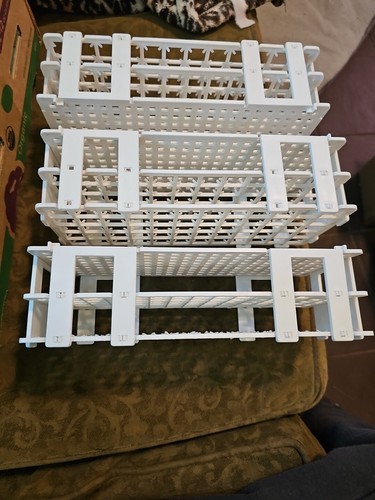 Lot of 3 BEL-ART Scienceware TEST TUBE GRIP RACK FOR 15-16MM TUBES 60 ...