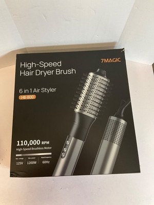 7 Magic HB-800 Hair Dryer Brush 6 in 1 Air Styler 110000 RPM Tested | eBay