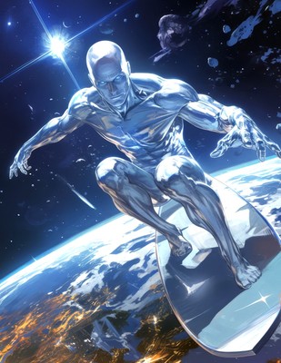 "Silver Surfer 10" 8.5x11 Fine Art Print Limited to Only 20 Hand ...