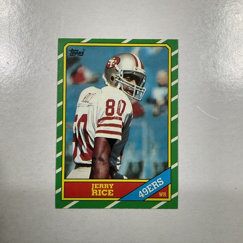 JERRY RICE 1986 TOPPS FOOTBALL ROOKIE #161 SAN FRANCISCO 49ERS RC | eBay