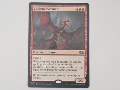 Magic The Gathering Caldera Pyremaw - Commander: Tarkir: Dragonstorm ...