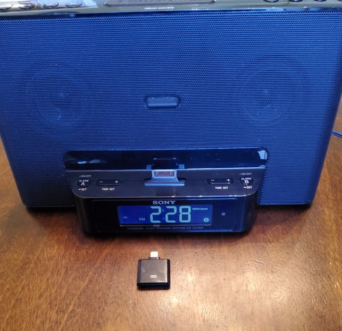 Ipod IPhone Radio Sony Dream Machine Docking Station ICF-CS15IP Alarm ...