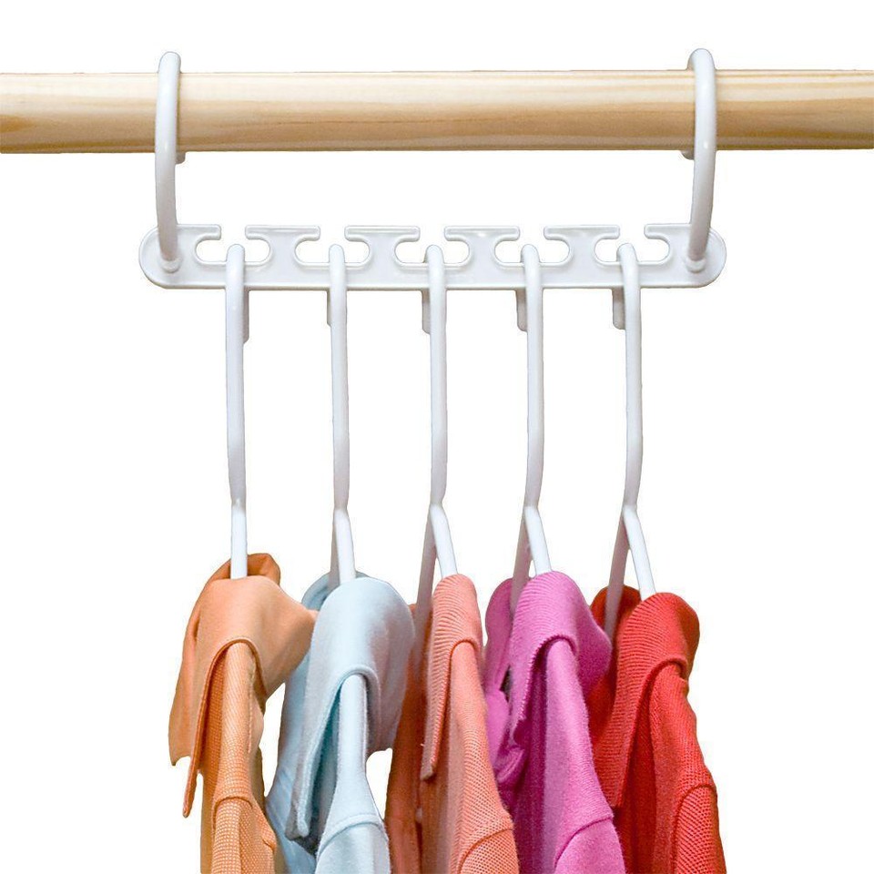 MULTI FUNCTION CLOTHES 8 HANGERS SAVING SPACE CLOSET ORGANIZER MAGIC ...