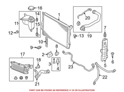 Genuine OEM Radiator Coolant Hose Upper for BMW 17127805260 | eBay