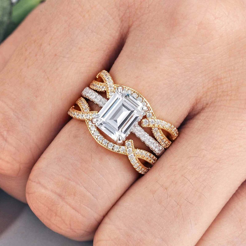 Ring Jacket Enhancers Insert Engagement Ring Silver Wedding Anniversary ...