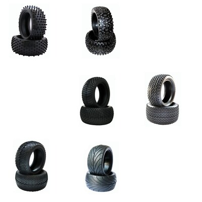 83mm - 85mm Front & Rear Rubber Tires Tyre w/ Foam 2Pcs For 1:10 Off ...