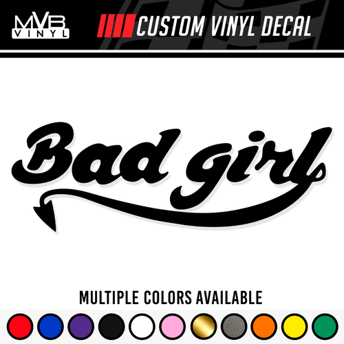 Bad Girl Vinyl Decal Window Sticker | JDM Devil 490 | eBay