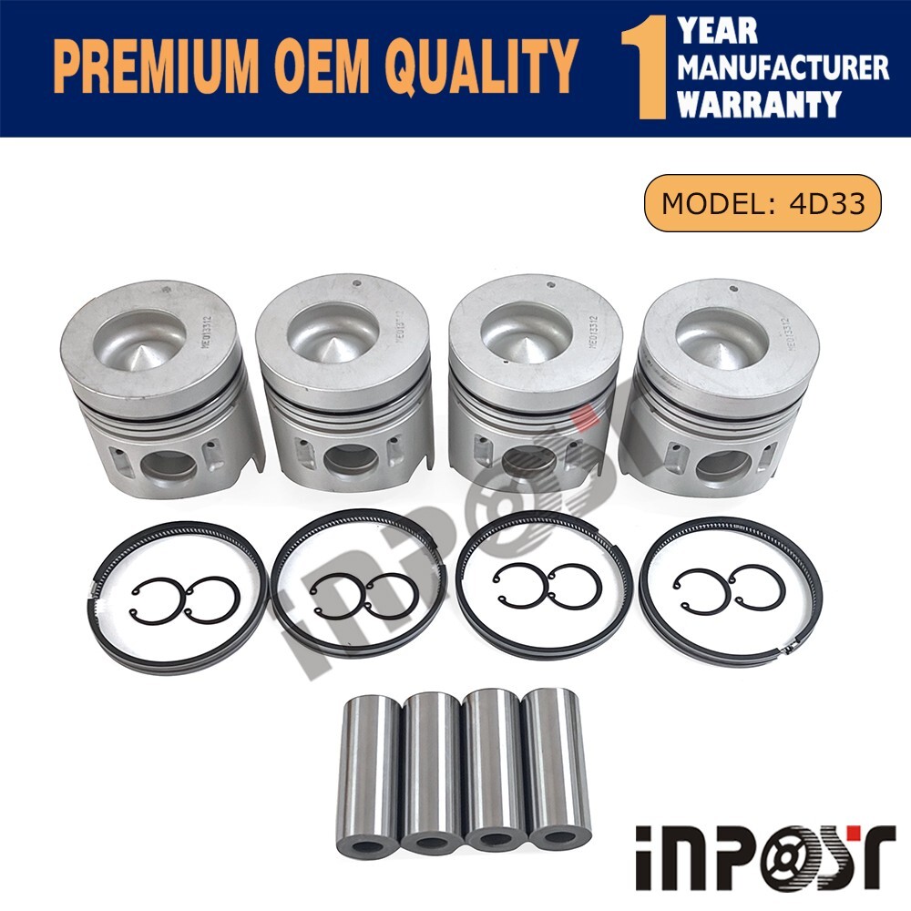 4D33 Piston Ring Kit For Mitsubishi Fuso Canter 4D33 4D33T Engine ...