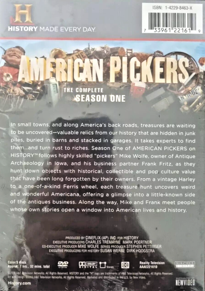 American Pickers: Season 1 (DVD, 2010) New & Sealed - FREE POSTAGE | eBay
