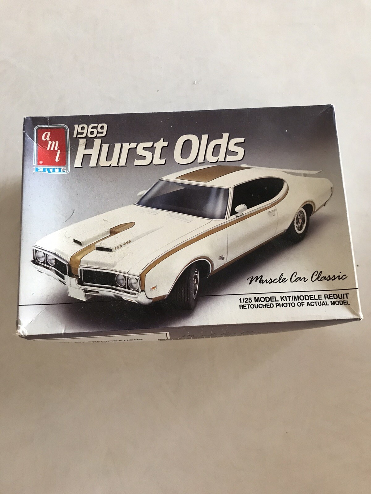 Vtg ‘89 AMT Ertl 1969 Hurst Olds Muscle Car Classic Plastic Model Kit 1 ...